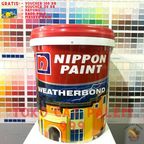Jual Nippon Paint Weatherbond Cat Tembok Tinting / Oplos / Putih 20 L ...