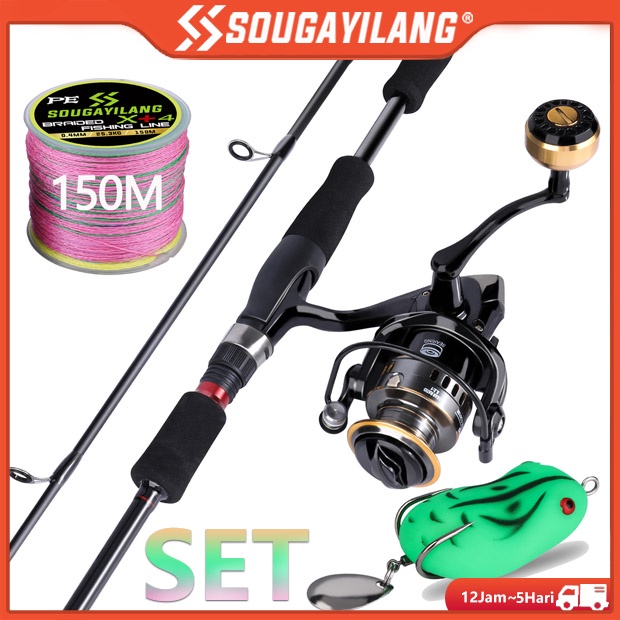 Jual sougayilang Set Pancing 1.8m/1.7m Joran Pancing 2000-4000 Reel Pancing 100M Senar Pancing ...
