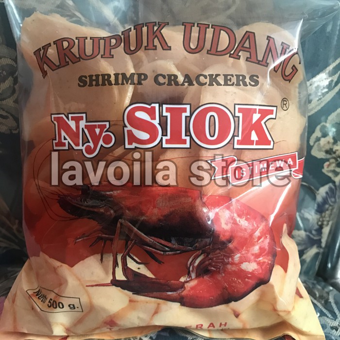 Jual Krupuk Kerupuk Udang Ny. Siok Nyonya Siok Istimewa Oval 500 gram ...