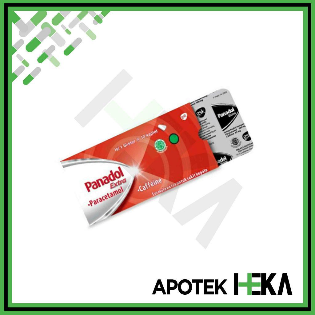 Jual Panadol Merah Extra Paracetamol Strip isi 10 Tablet (BANDUNG ...