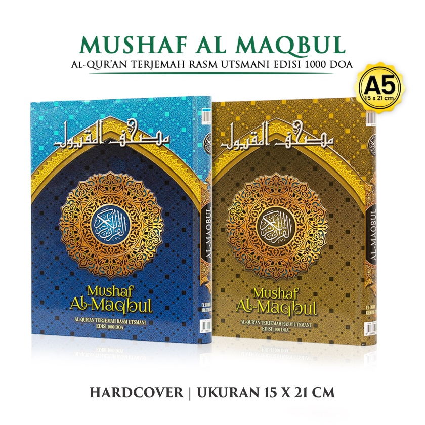 Jual Alquran Kecil Al Quran Al Maqbul A5 Sedang Edisi 1000 Doa Alquran ...