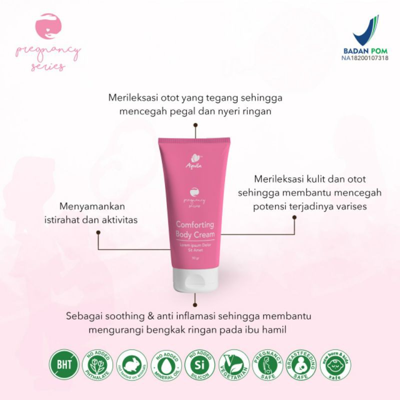 Jual Comforting Body Cream | Krim Reda Nyeri Pegal Untuk Ibu Hamil ...