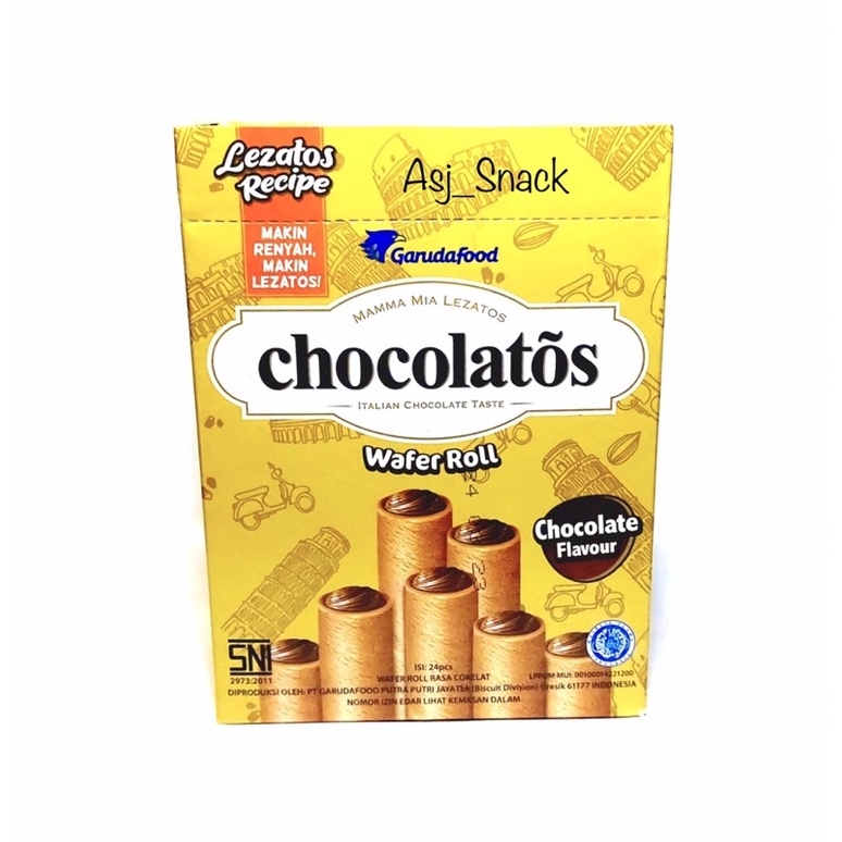 Jual Chocolatos Wafer Roll Stik ( 24 pcs x @ 8,5g ) | Shopee Indonesia