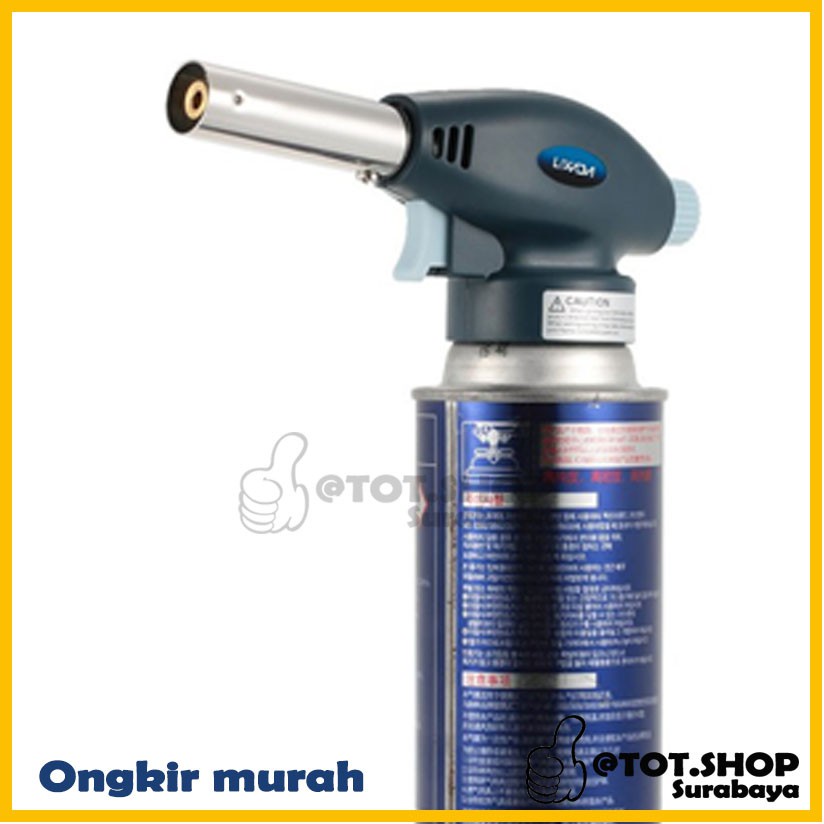 Jual Portable Kepala Gas Torch Korek BBQ Blow Torch Flame Flow Gun ...