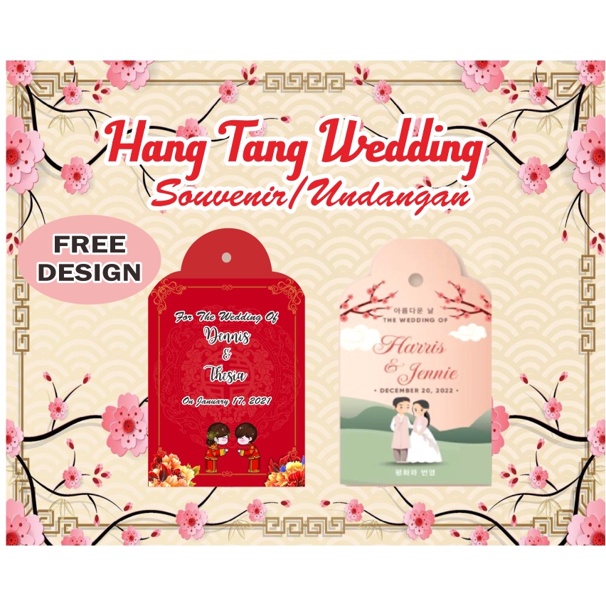Jual Hang Tag Souvenir Thank You Card Wedding | Shopee Indonesia