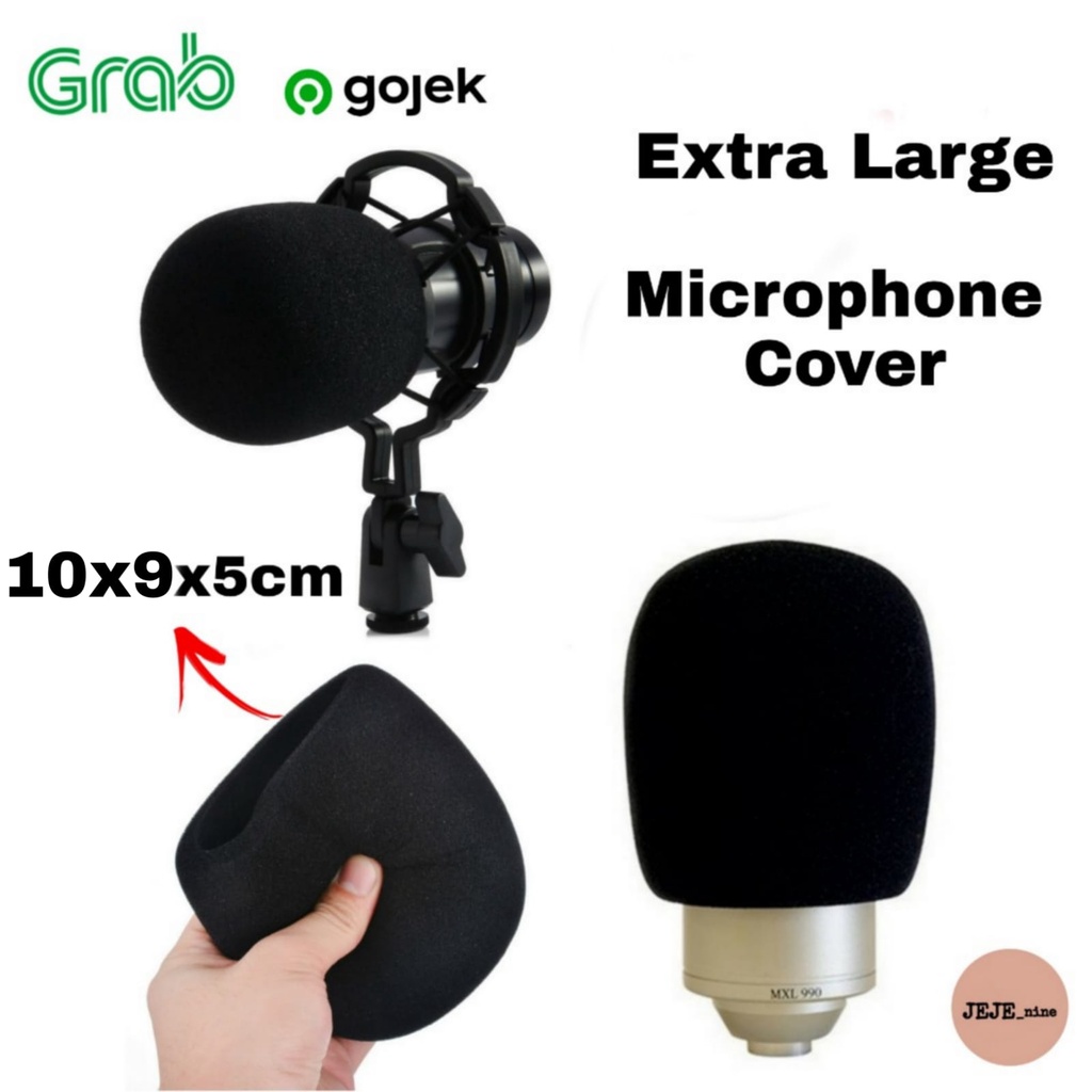 Jual Busa mic condensor Besar- spon condenser Extra Large -foam mic ...