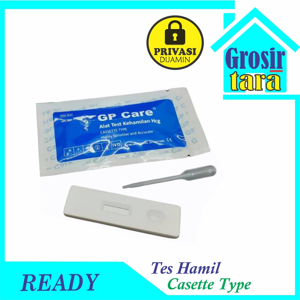 Jual Alat Tes Test Cek Kehamilan Hamil Tetes Test Pack Hcg Test GP Care ...