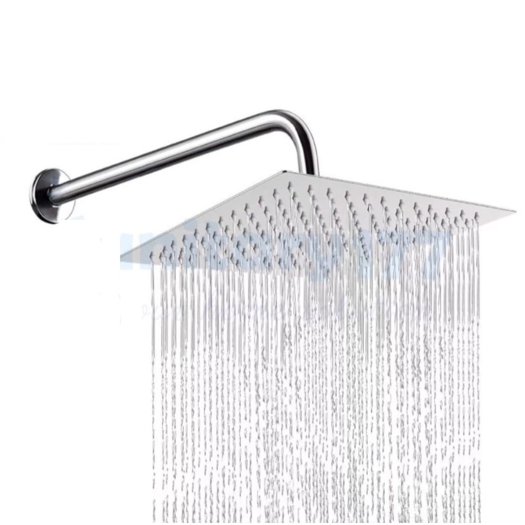 Jual Wall Shower Kotak tipis 10 inci Stainless-Wall Shower Tembok WS10 ...