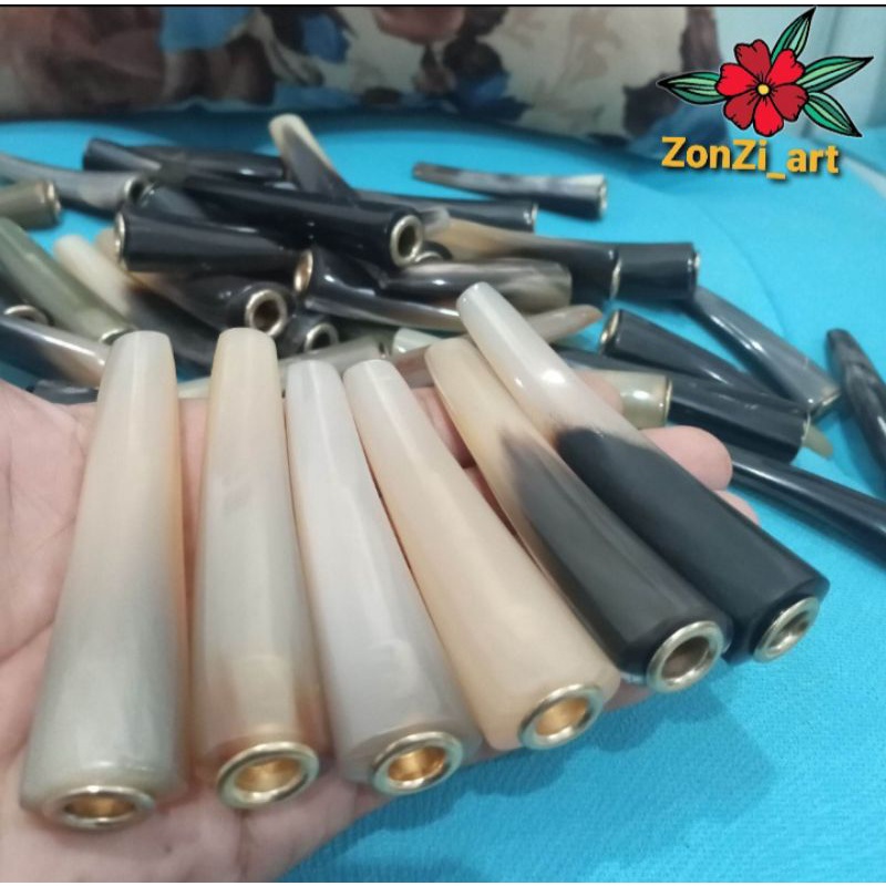 Jual Once pipa rokok tanduk kerbau bule/hitam | Shopee Indonesia