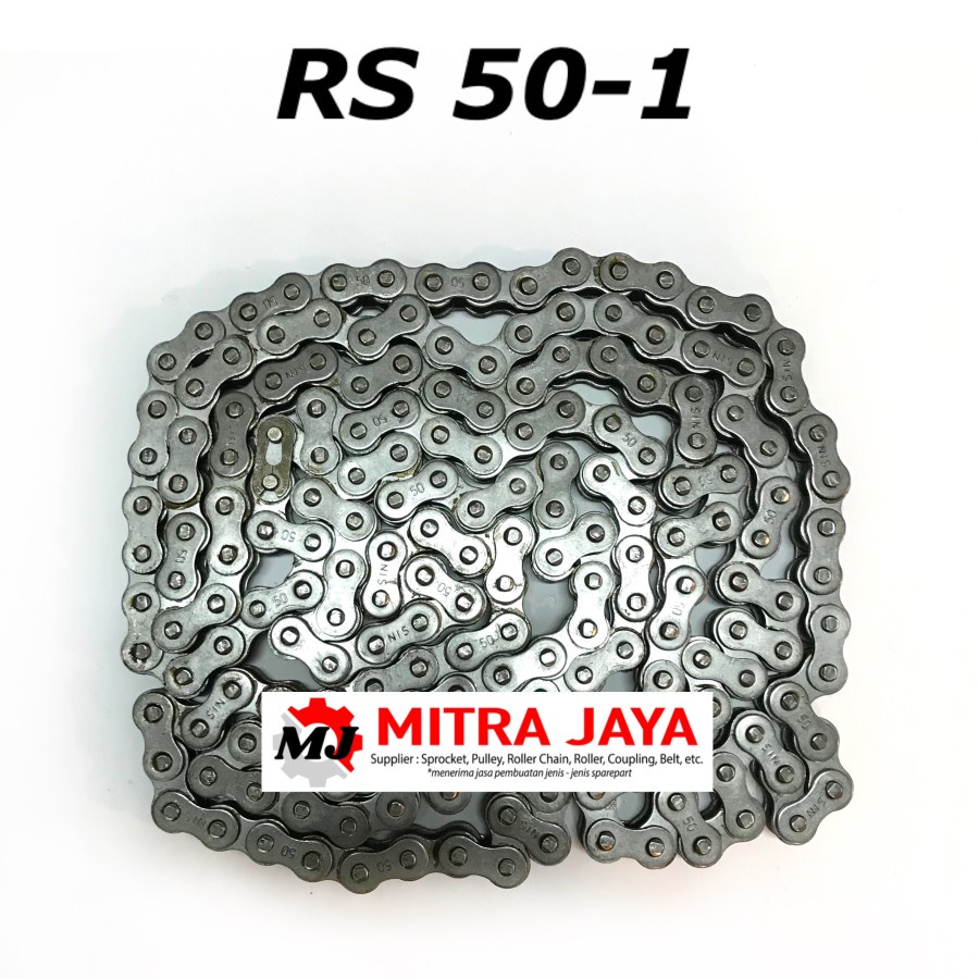 Jual RANTAI SPROCKET SINGLE RS 50 - 1 ROLLER CHAIN RANTE | Shopee Indonesia