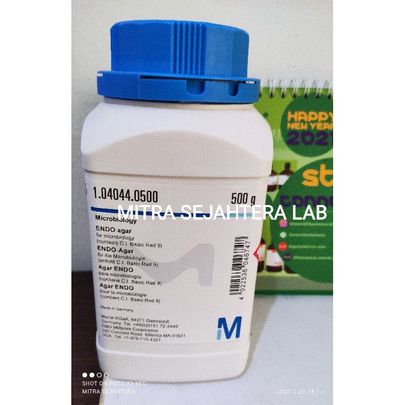 Jual ENDO AGAR MERCK 500 GRAM 104044 | 1.04044.0500 Media Mikro Endo ...