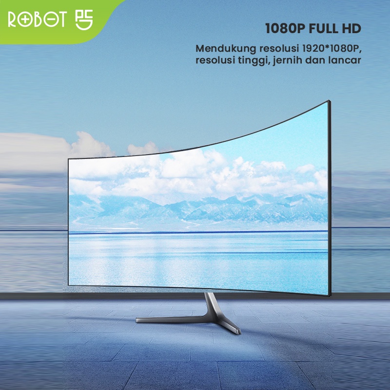 Jual ROBOT Adapter Konektor HDMI TO VGA RHV10 Kualitas Resolusi HD ...