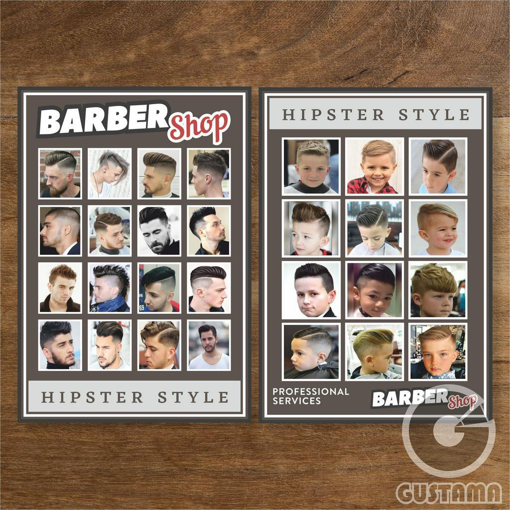 Jual Poster Model Rambut, Hair Style, Gaya Rambut Hiasan Barber Shop A3 ...