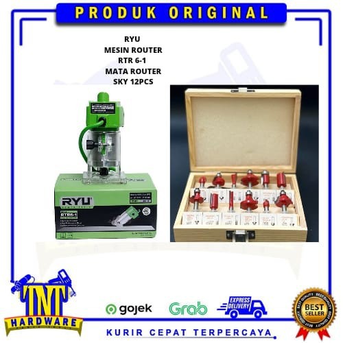 Jual RYU Paket Mesin routeR Profil Kayu RTR 6-1 + Mata router 12PCS SKY ...