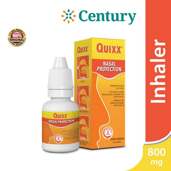 Jual Quixx Nasal Protection 800mg / Inhaler / Hidung Tersumbat / demam ...