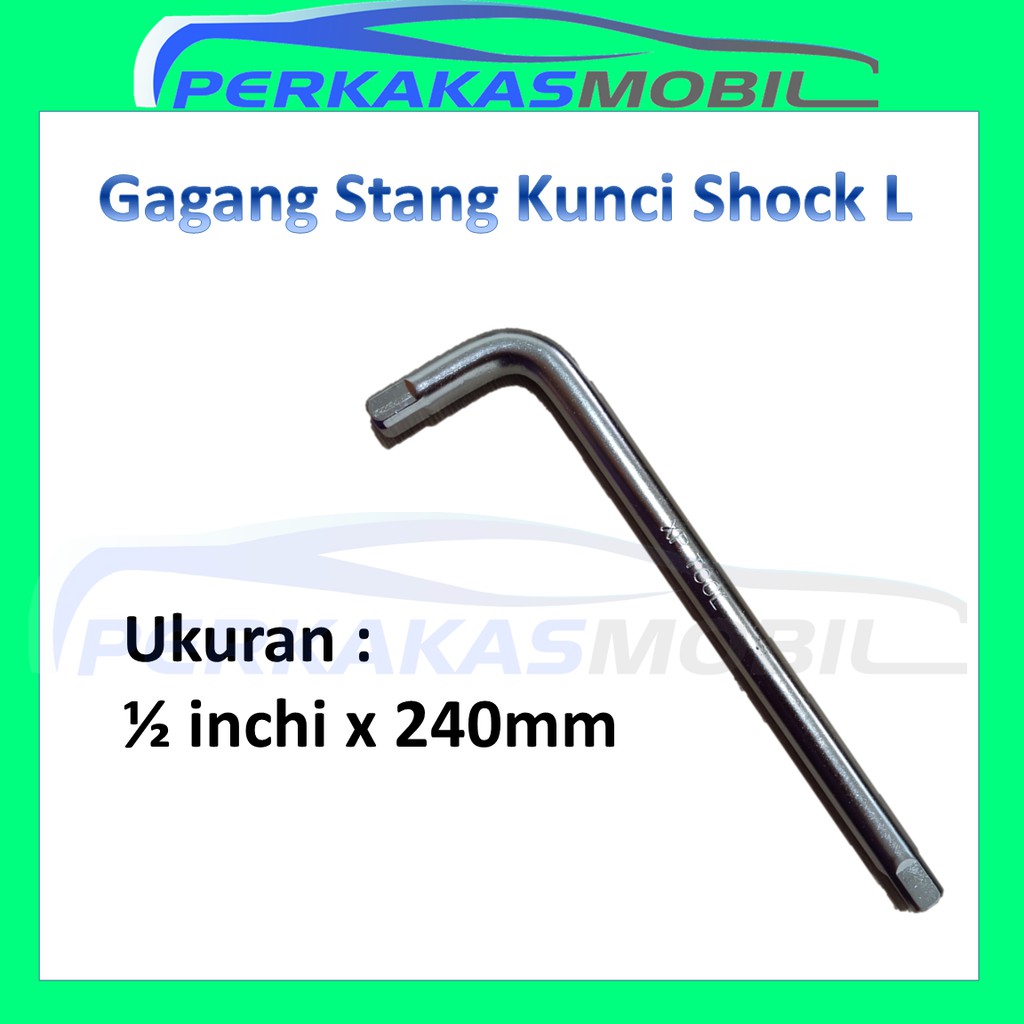 Jual Gagang Stang Kunci Shock Sok Sock L 1/2" inchi Panjang 240mm 24cm ...