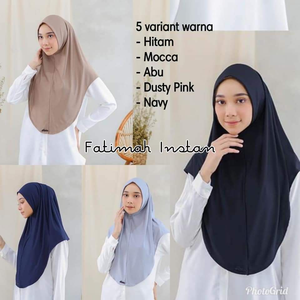 Jual PROMO Hijab!!! Jilbab Instan Kerudung Polos Bergo Basic Zaida ...