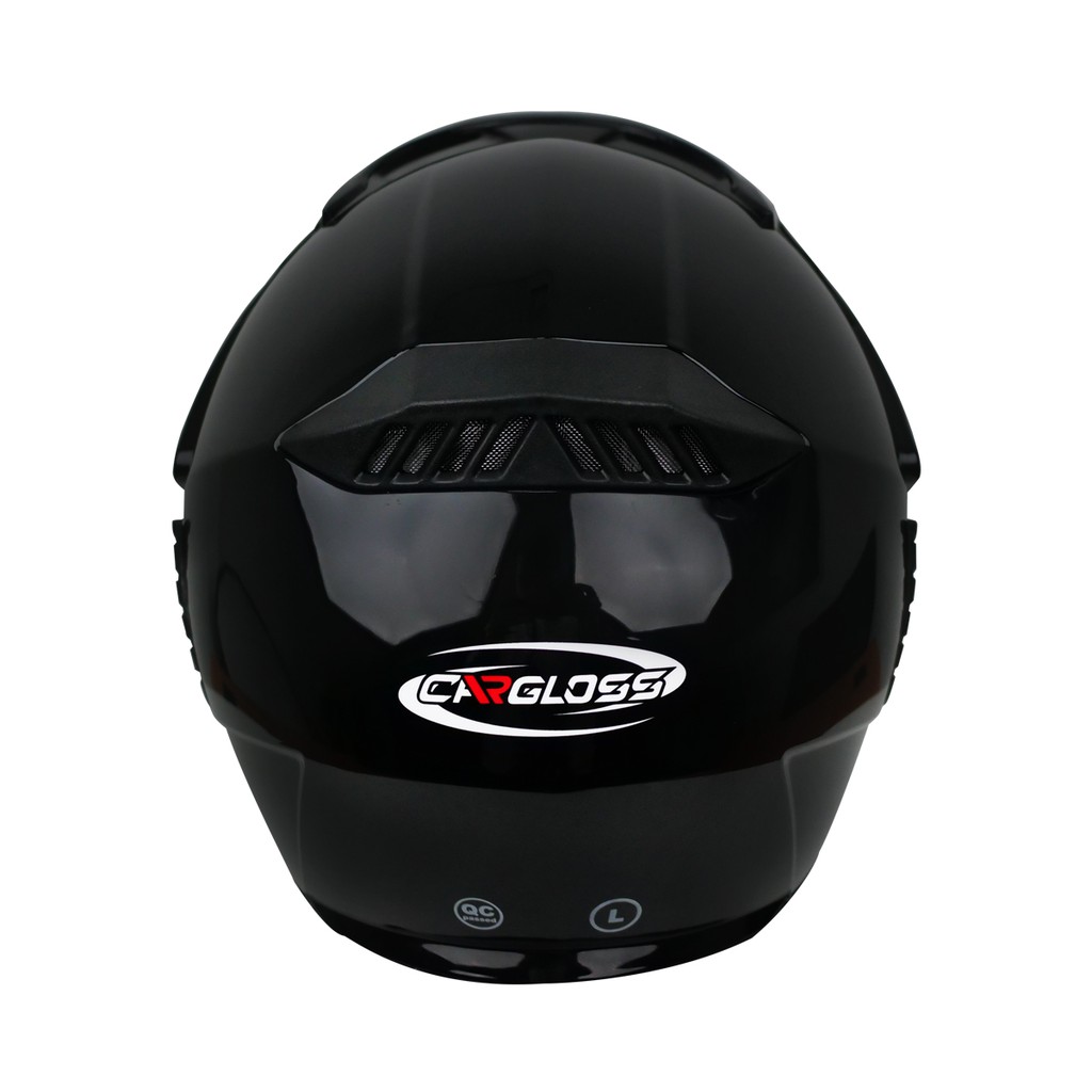 Jual Cargloss Supermoto Helm Full Face - Deep Black | Shopee Indonesia