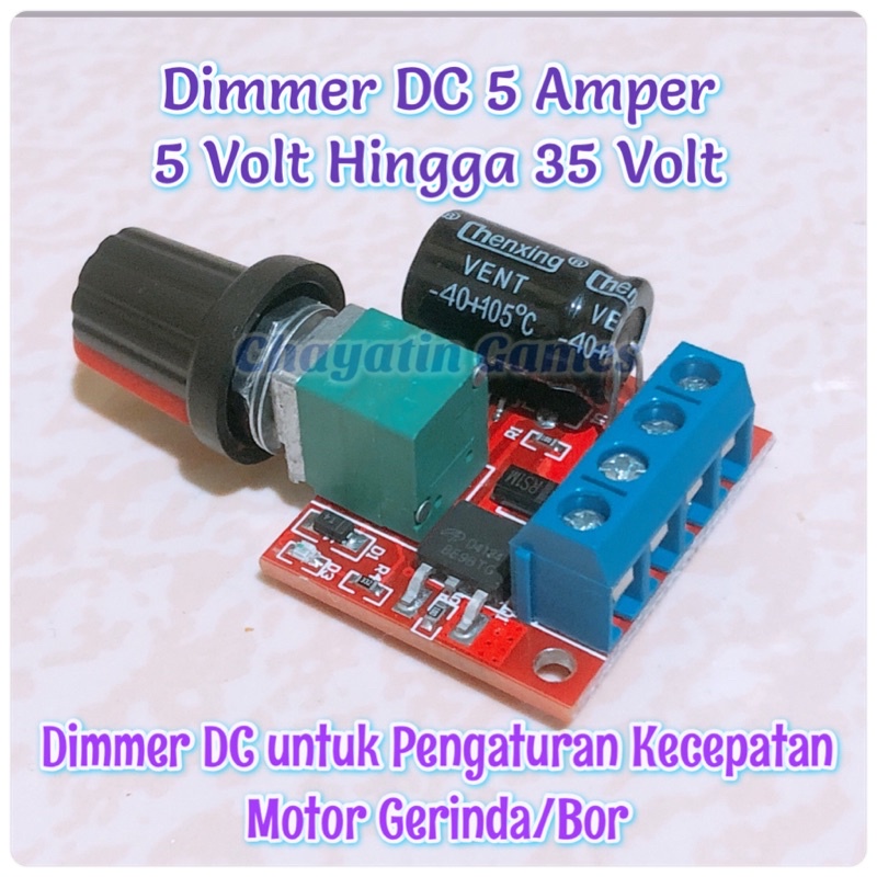 Jual Dimmer Dimer DC 4.5 Hingga 35 Volt Pengatur Kecepatan Motor Angin ...