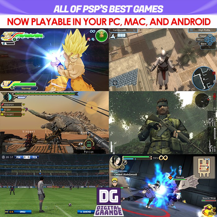 Jual Emulator Game Rom PSP (Playstation Portable) Complete USA ...