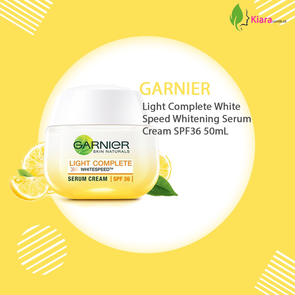 Jual GARNIER Light Complete White Speed Whitening Serum Cream SPF36 ...