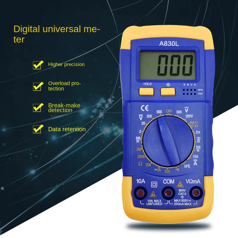 Jual Multitester / Avometer/ Multimeter Digital Visero A-830L A830L A ...