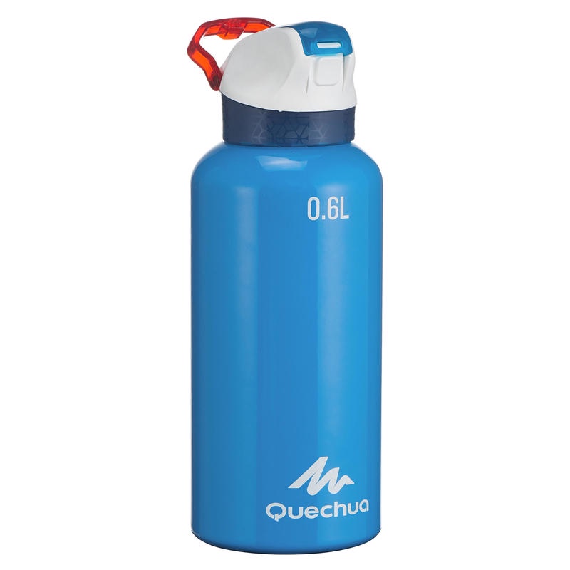 Jual QUECHUA Botol Air Aluminium 0.6L Instant Opening Dengan Sedotan ...