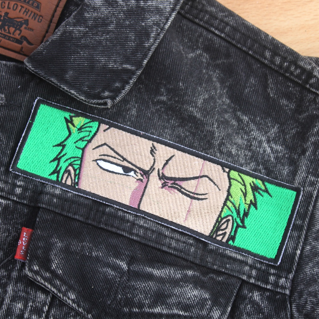 Jual Pikapikani Emblem Bordir Patch Anime One Piece Roronoa Zoro Eyes ...