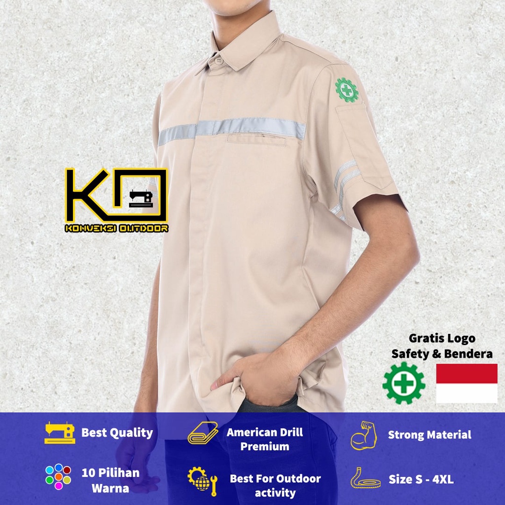 Jual KEMEJA WEARPACK BAJU SAFETY K3 OUTDOOR INDOOR - Seragam Kemeja ...