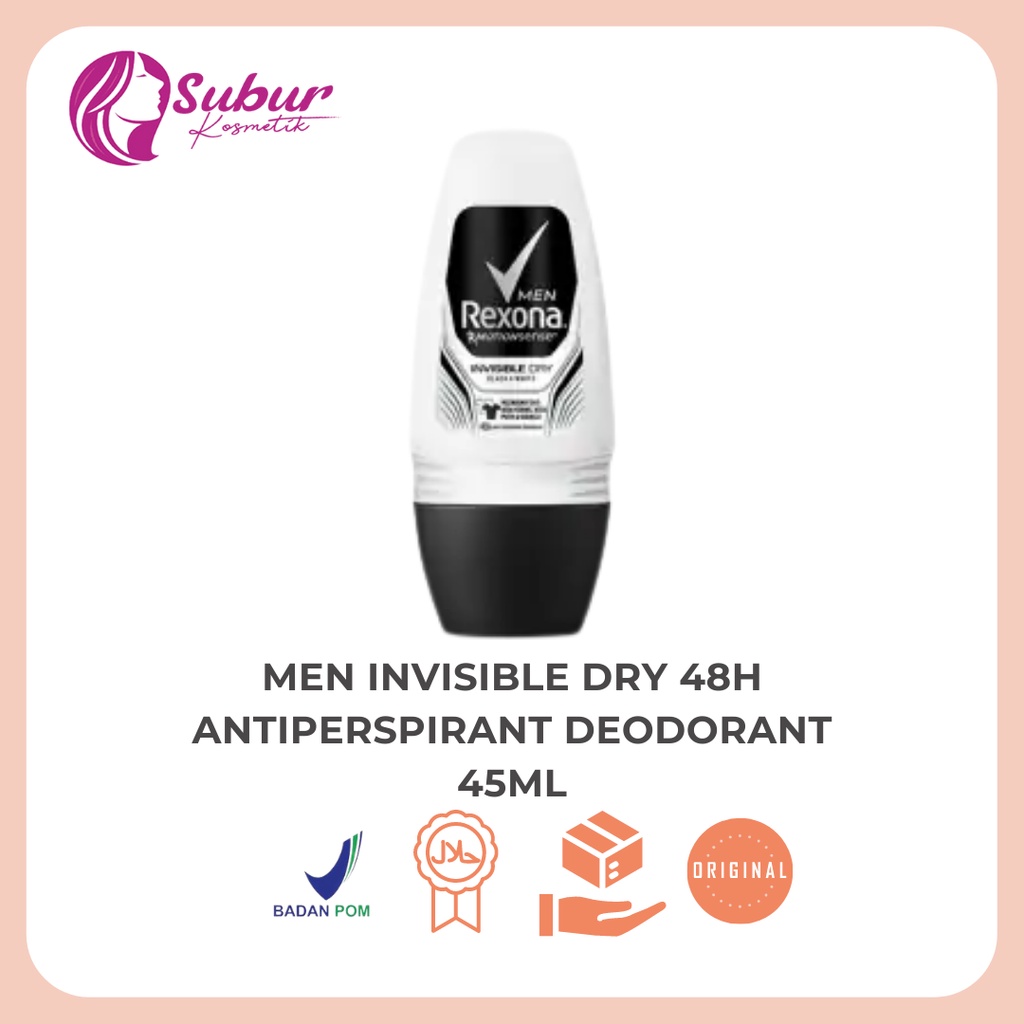 Jual Rexona Men Invisible Dry 48H Antiperspirant Deodorant 45Ml | Shopee Indonesia
