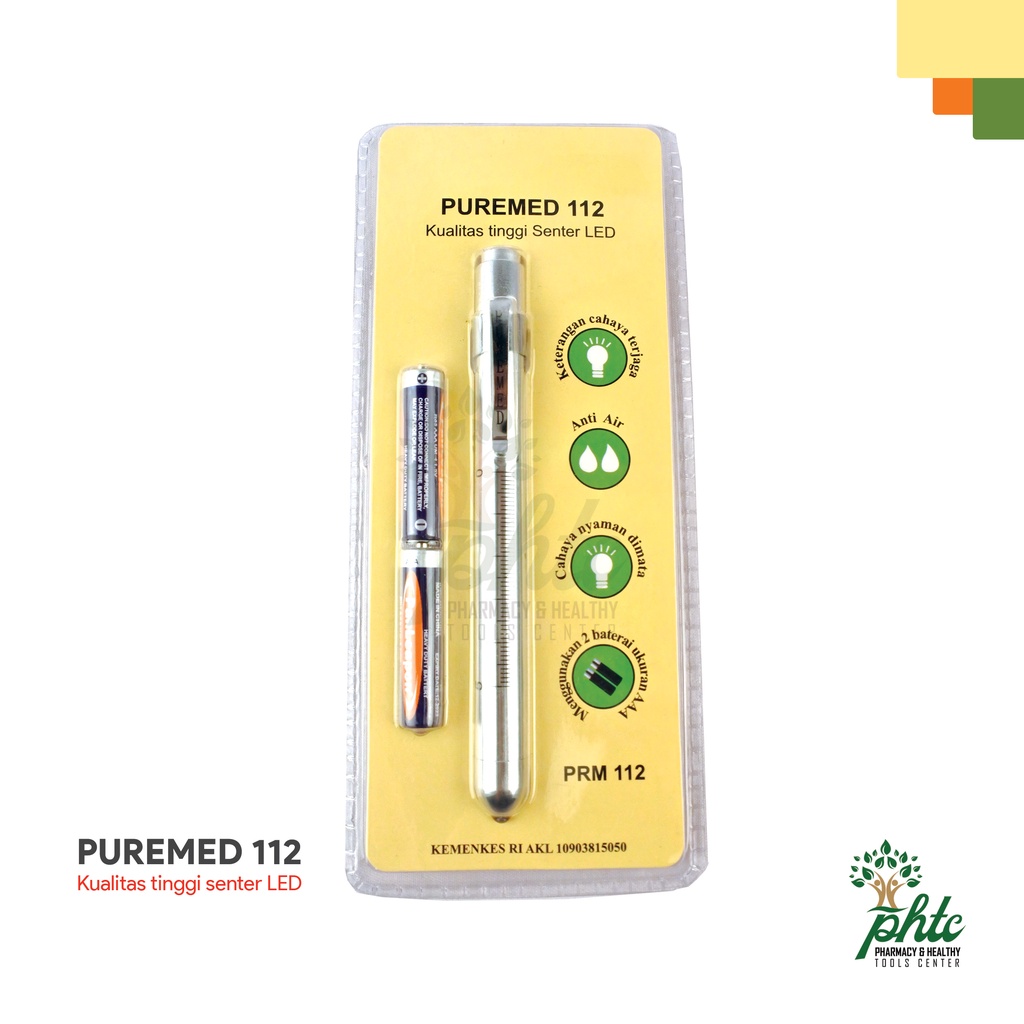 Jual PUREMED Penlight LED Smart Soft Yellow l Pen Light l Lampu Senter ...
