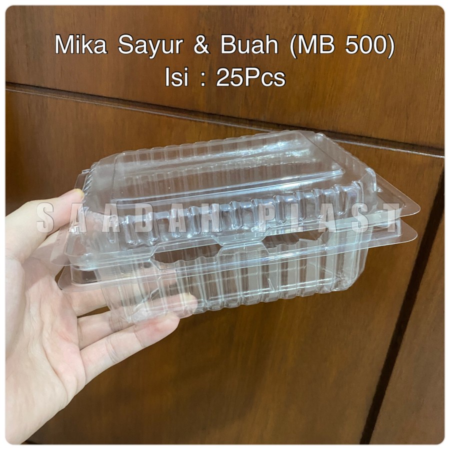 Jual (ISI 25) Mika Buah 500ml - Tray MB-500 Box Tempat Sayur Besar Large 500 Gram | Shopee Indonesia