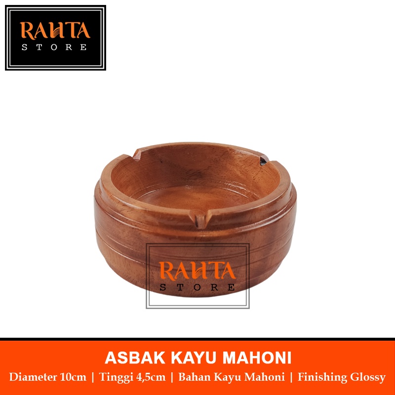 Jual KT16- Rahta Asbak Kayu Mahoni Glossy | Shopee Indonesia