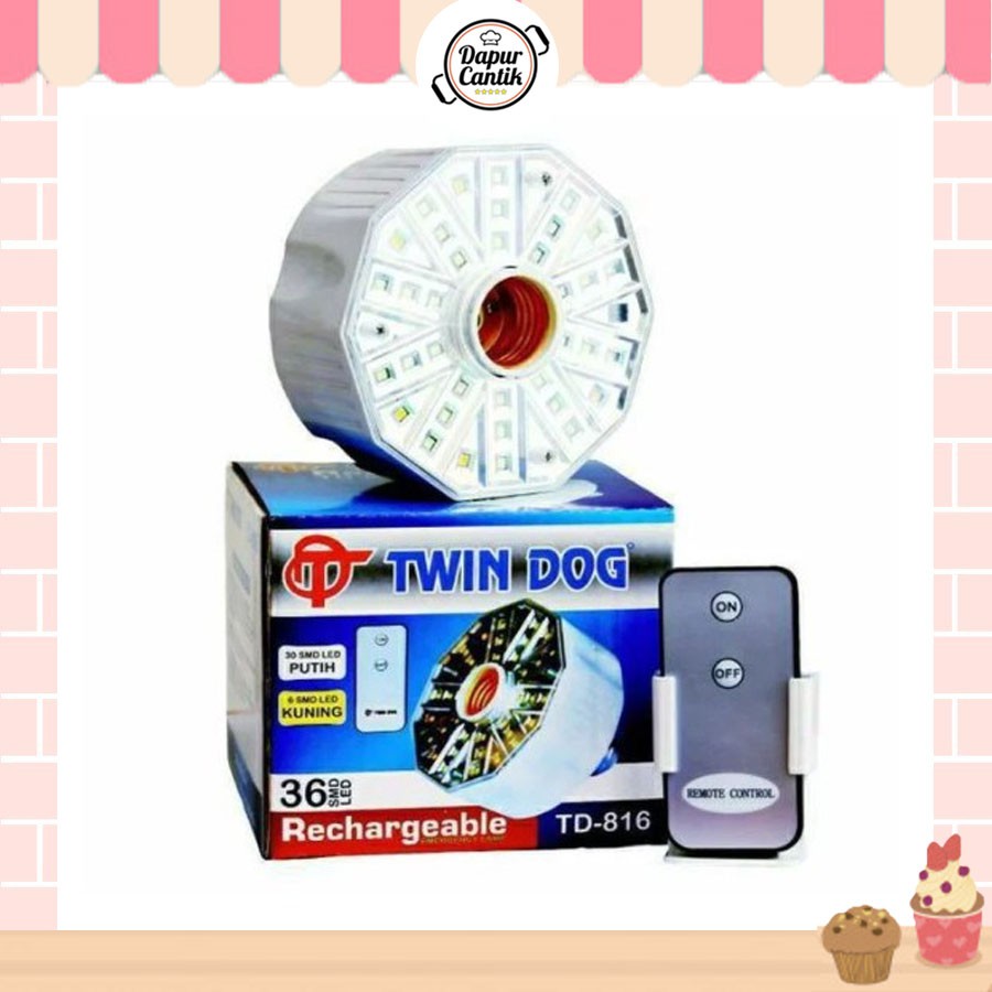 Jual DapurCantik - E48 Lampu Darurat Lampu Emergency Lamp Rechargeabel 36 Led Plus Remote ...