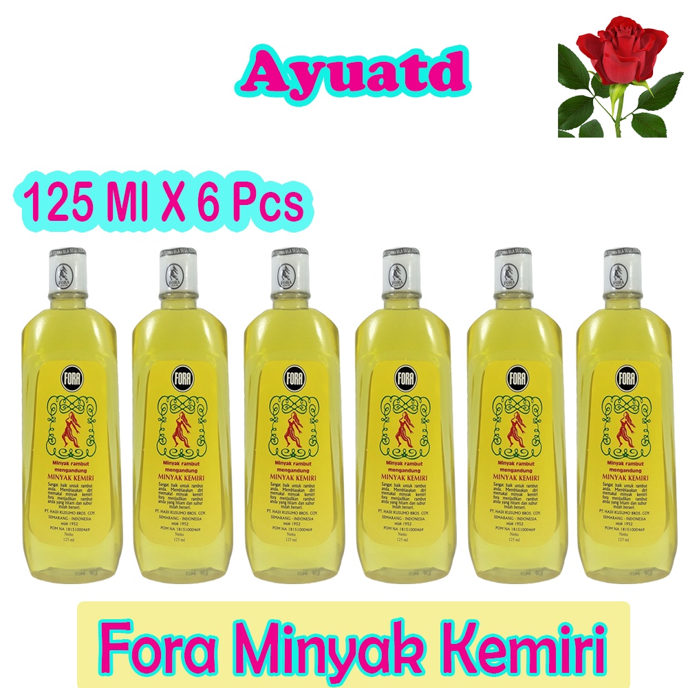 Jual FORA Minyak Kemiri 125ml Paket isi 6pcs | Shopee Indonesia