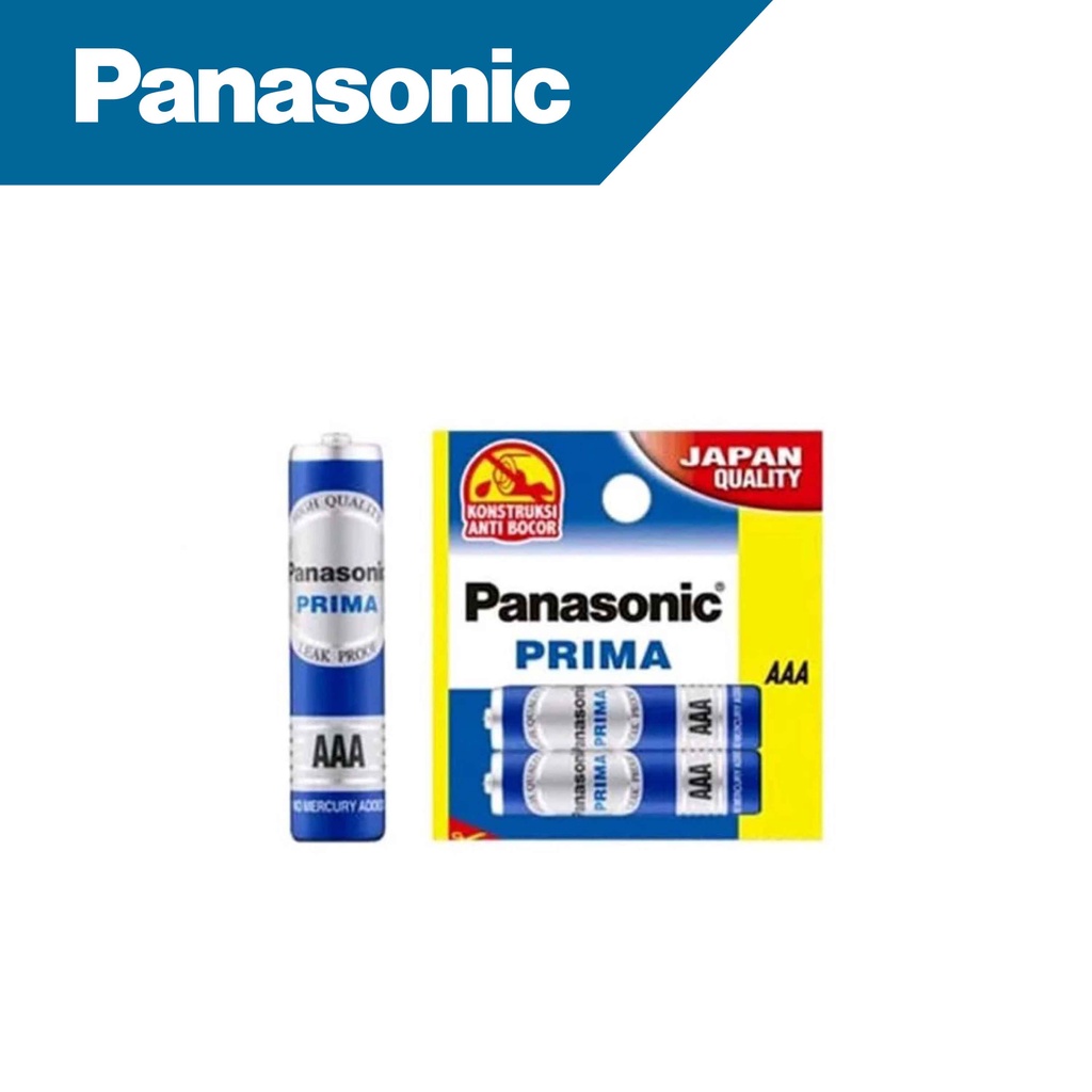 Jual Panasonic Prima Baterai AAA Set (Isi 2) UM4U Biru (Renteng) | Shopee Indonesia
