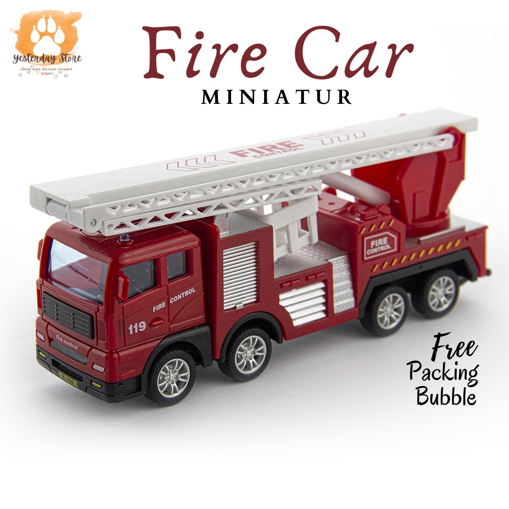 Jual Truk Mainan Miniatur Rekontruksi Seri Tangga Pemadam Kebakaran ...