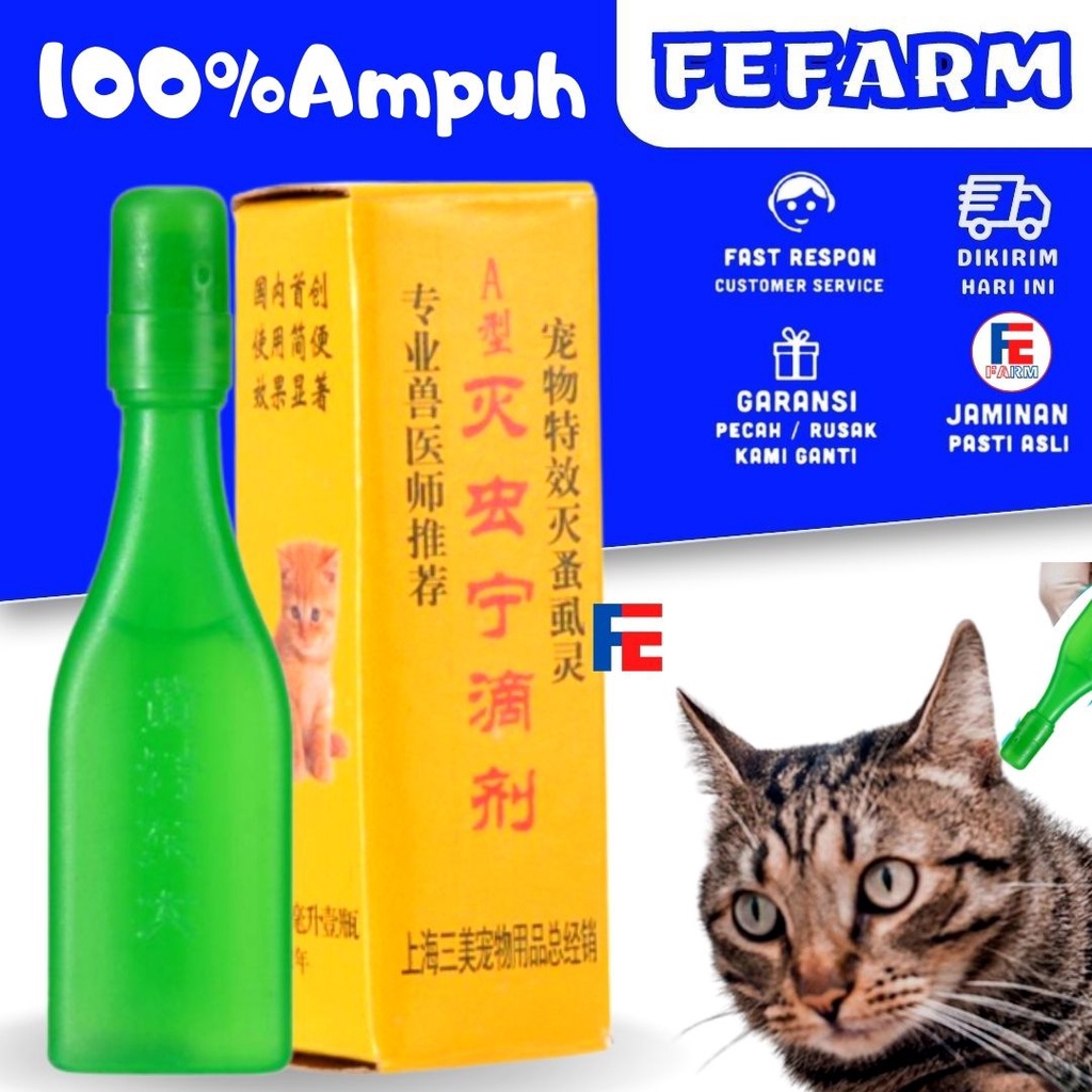 Jual Obat Anti Kutu Tungau Anjing Kucing Pest Control Pet Supplies Cair ...