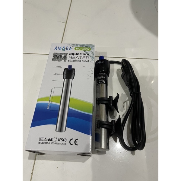 Jual HEATER AMARA HC 25 STAINLESS STEEL / AQUARIUM HEATER / PEMANAS AIR ...