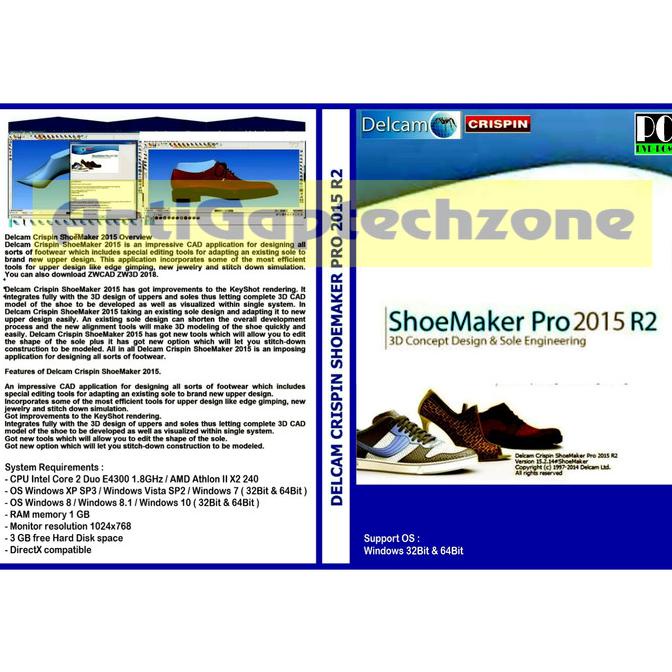 Jual DELCAM CRISPIN SHOE MAKER 2015 R2 ( X86-X64 ) Full Version ...