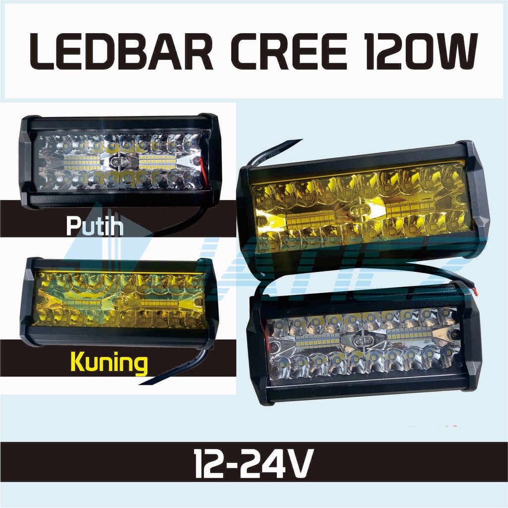 Jual Lampu LED Light Bar Cree 120W Watt Offroad 12V 24V Lampu Tembak ...