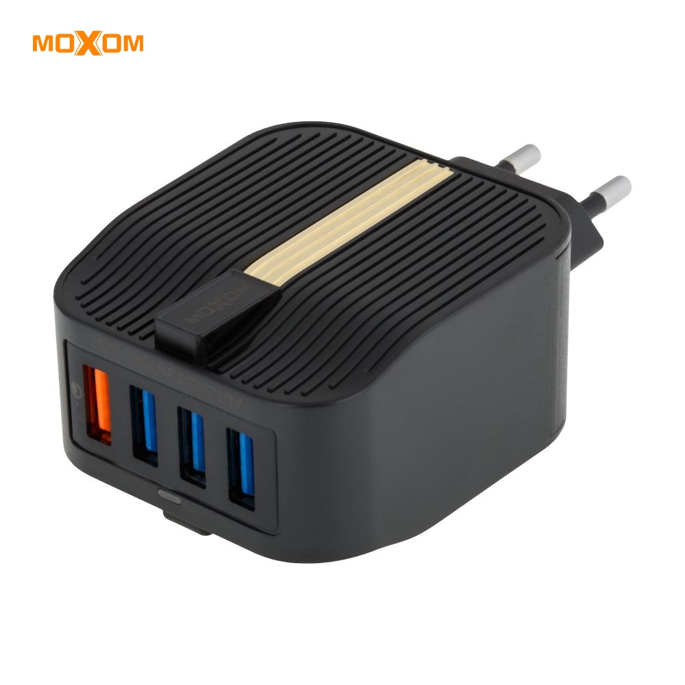 Jual MOXOM 4 USB(1USB QC Fast Charging ) Home Charger Adaptor MX-HC09 ...