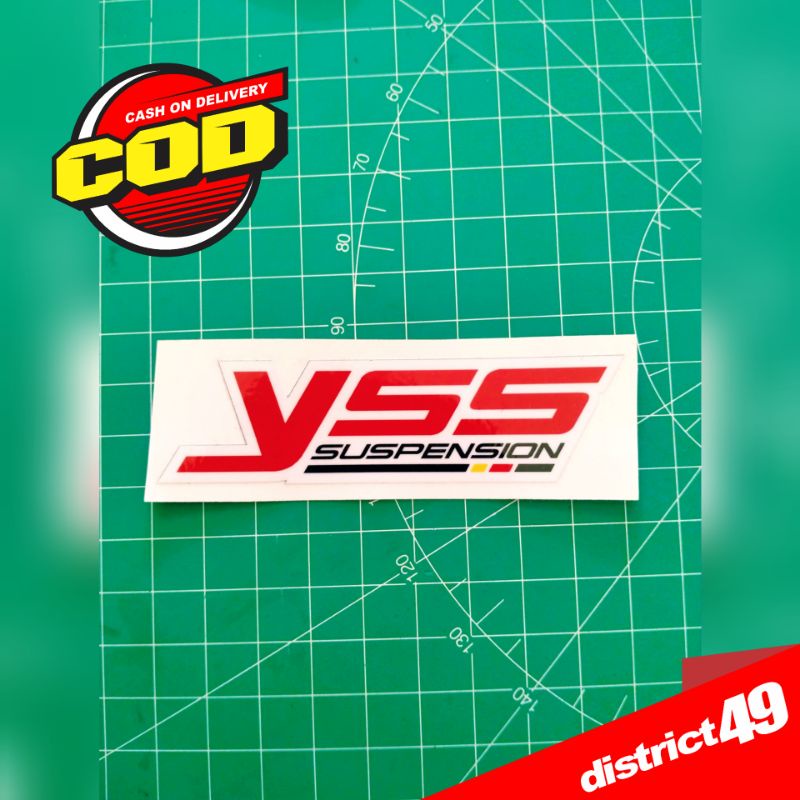 Jual Stiker print and cut laminasi tahan air - Stiker YSS Suspension ...