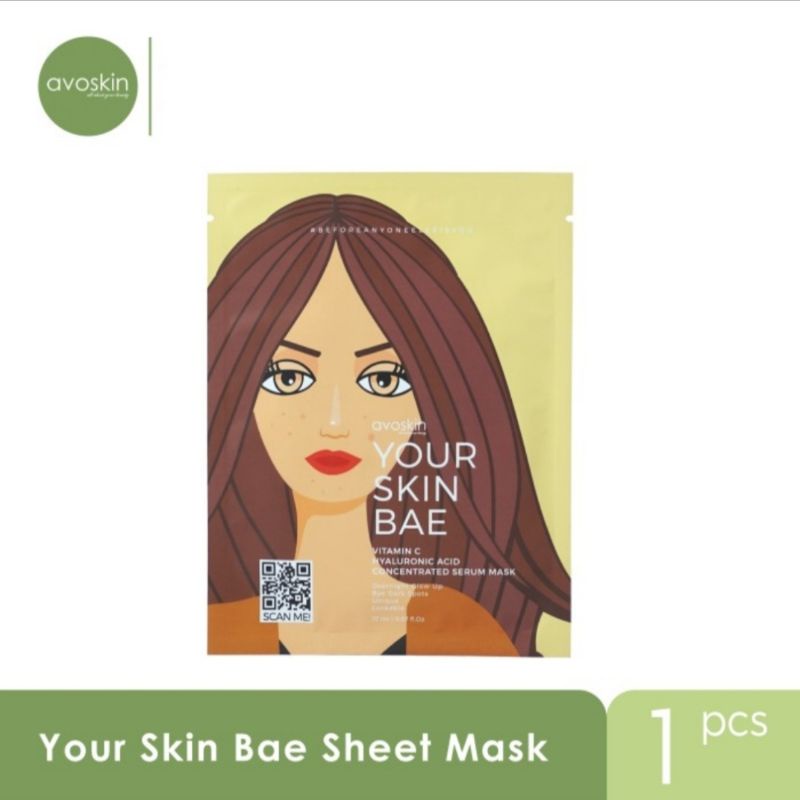Jual Avoskin YSB Vit C + Hyaluronic Acid Concentrated Serum Mask ...