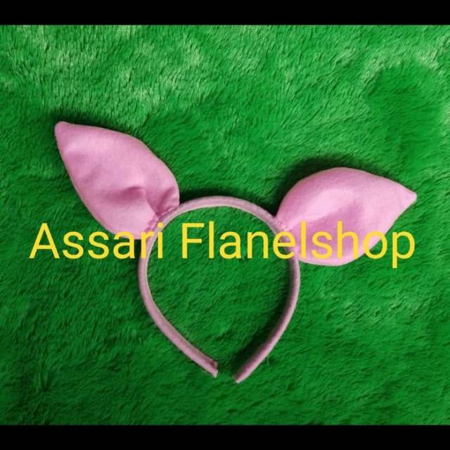 Jual Bando flanel karakter telinga babi pig piggy piglet | Shopee Indonesia