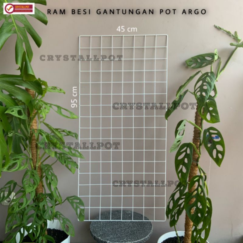Jual Ram Besi Putih Pot Bunga Gantung Gantungan Pot Tempel Argo - RAM ...