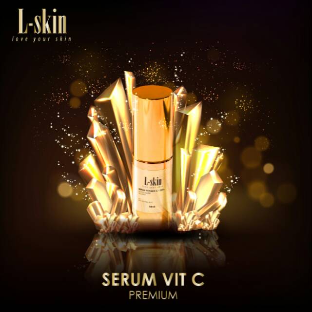 Jual Serum Vit C Lskin Dosis tinggi untuk kulit glowing kenyal paket ...