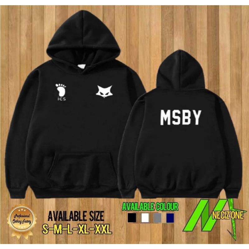 Jual HAIKYUU ANIME JEPANG HOODIE MSBY ICS LOGO TEAM BOLA VOLI ~ READY ...