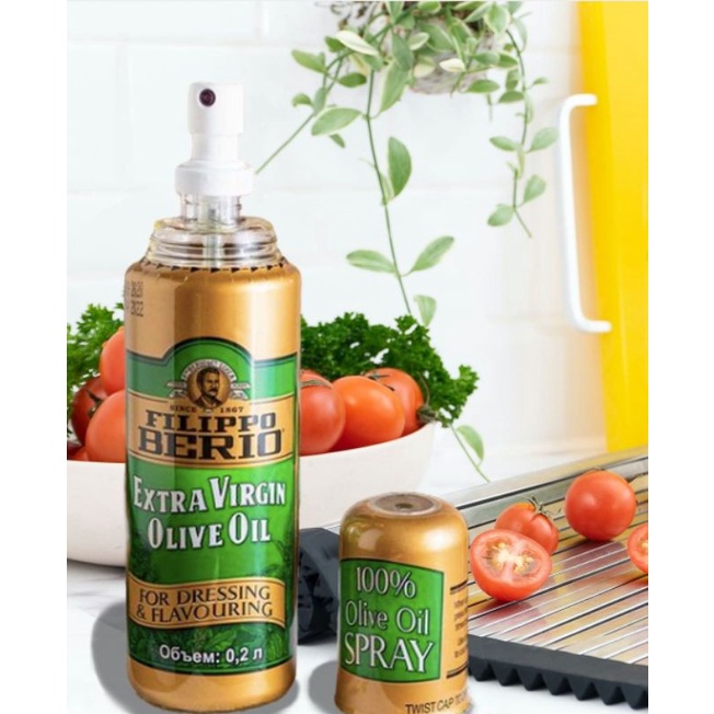 Jual Minyak Zaitun Extra Virgin Olive Oil EVOO Mpasi Spray Filippo ...