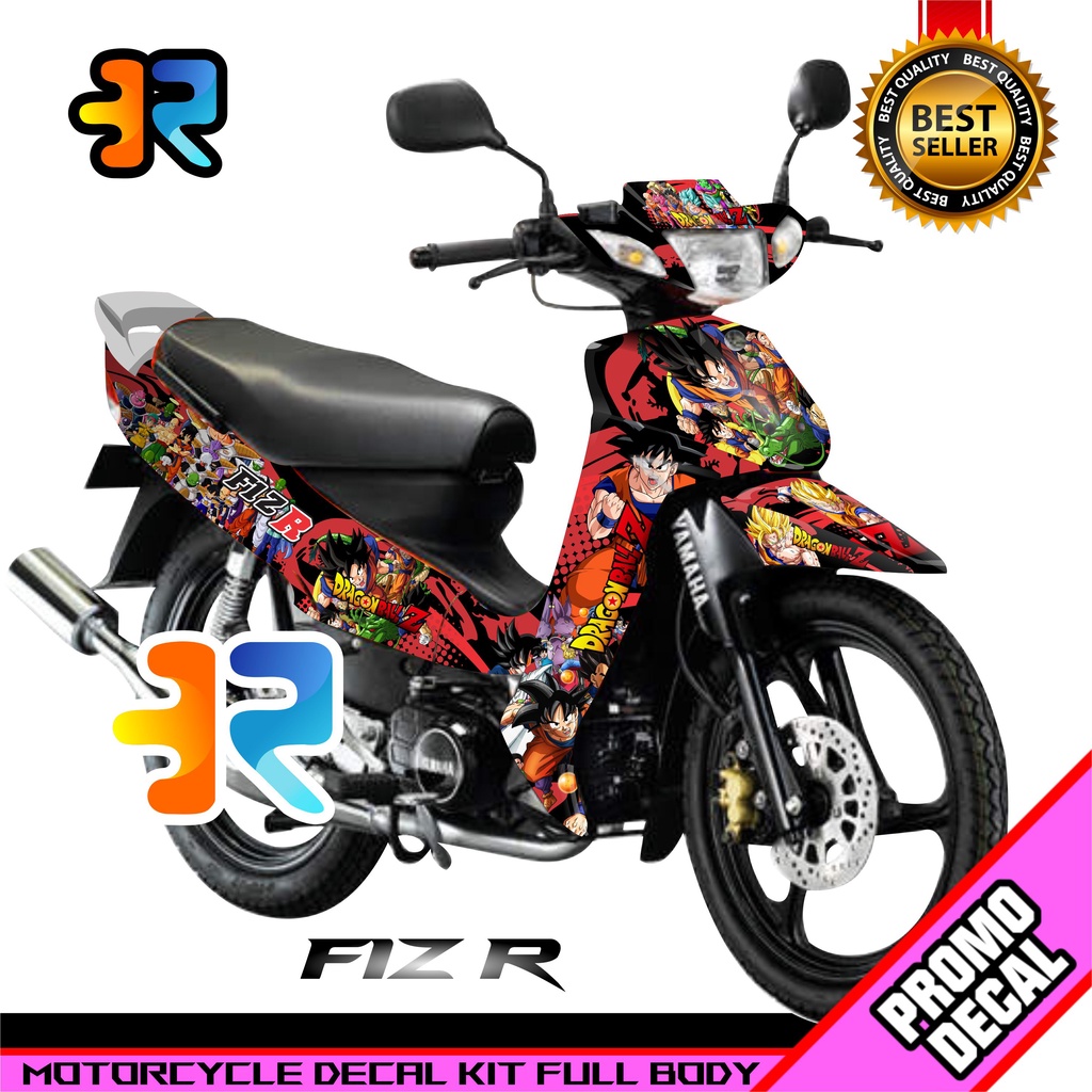 Jual Decal Motor Fiz R Desain Dragon Ball Z Sticker Decal Fizr Full ...